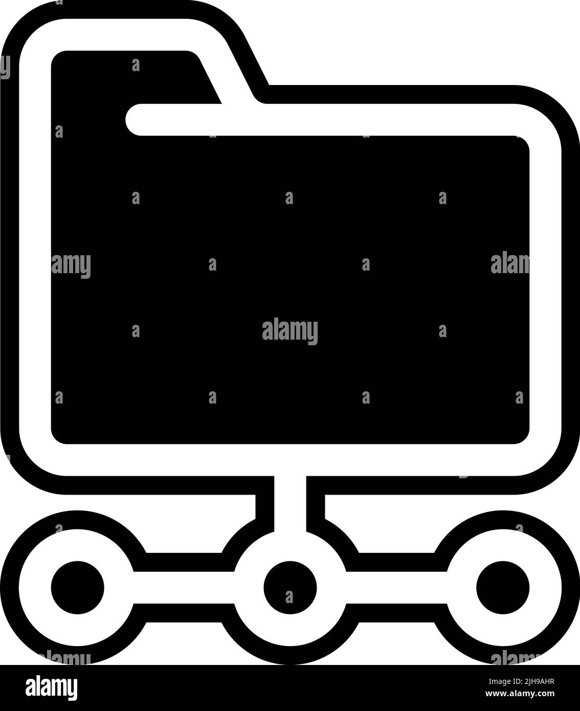 Flat shared folder icon hi-res stock photography and images - Alamy