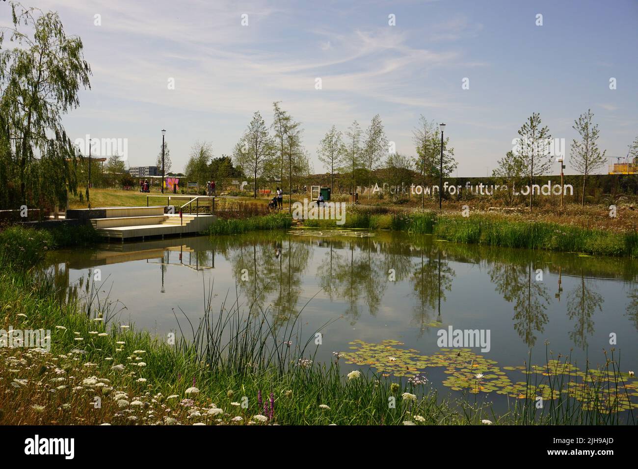 The newly built Claremont Park in Brent Cross, London. United Kingdom ...