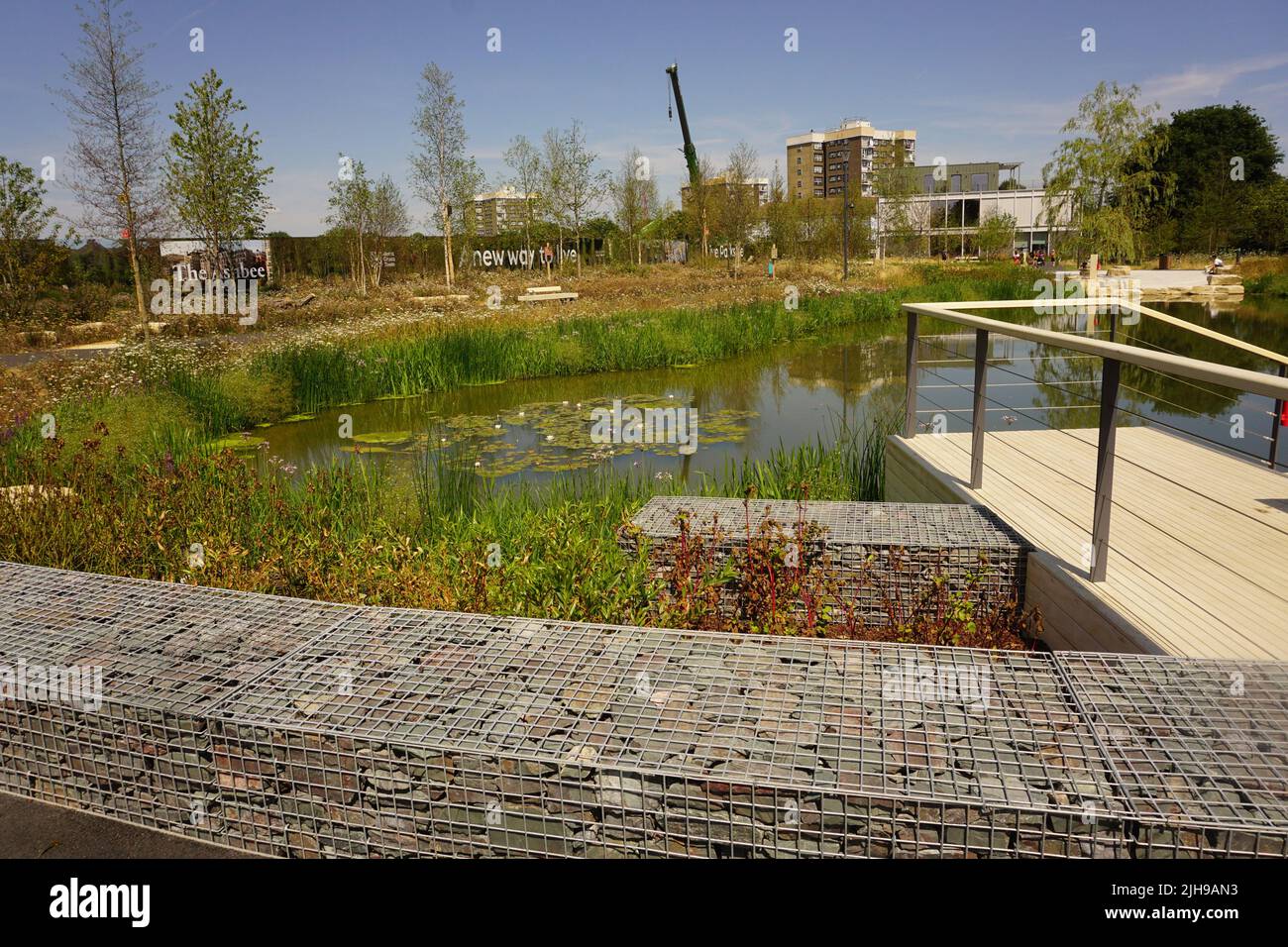 The newly built Claremont Park in Brent Cross, London. United Kingdom ...