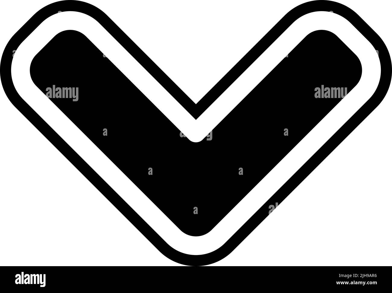 Arrows down arrow Stock Vector Image & Art - Alamy