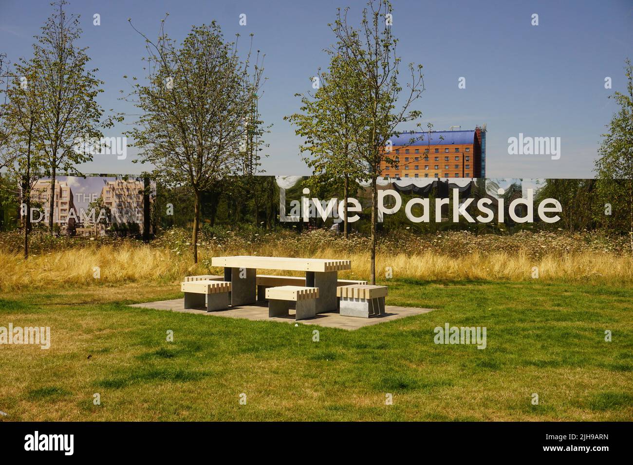 The newly built Claremont Park in Brent Cross, London. United Kingdom ...