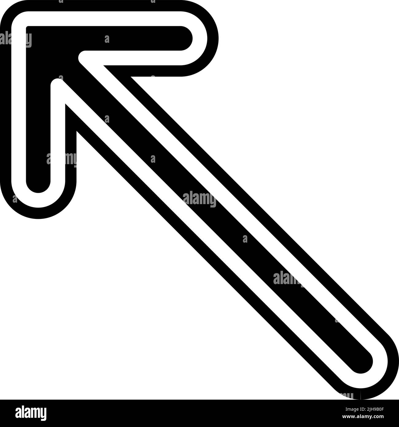 Red arrow sign Black and White Stock Photos & Images - Alamy