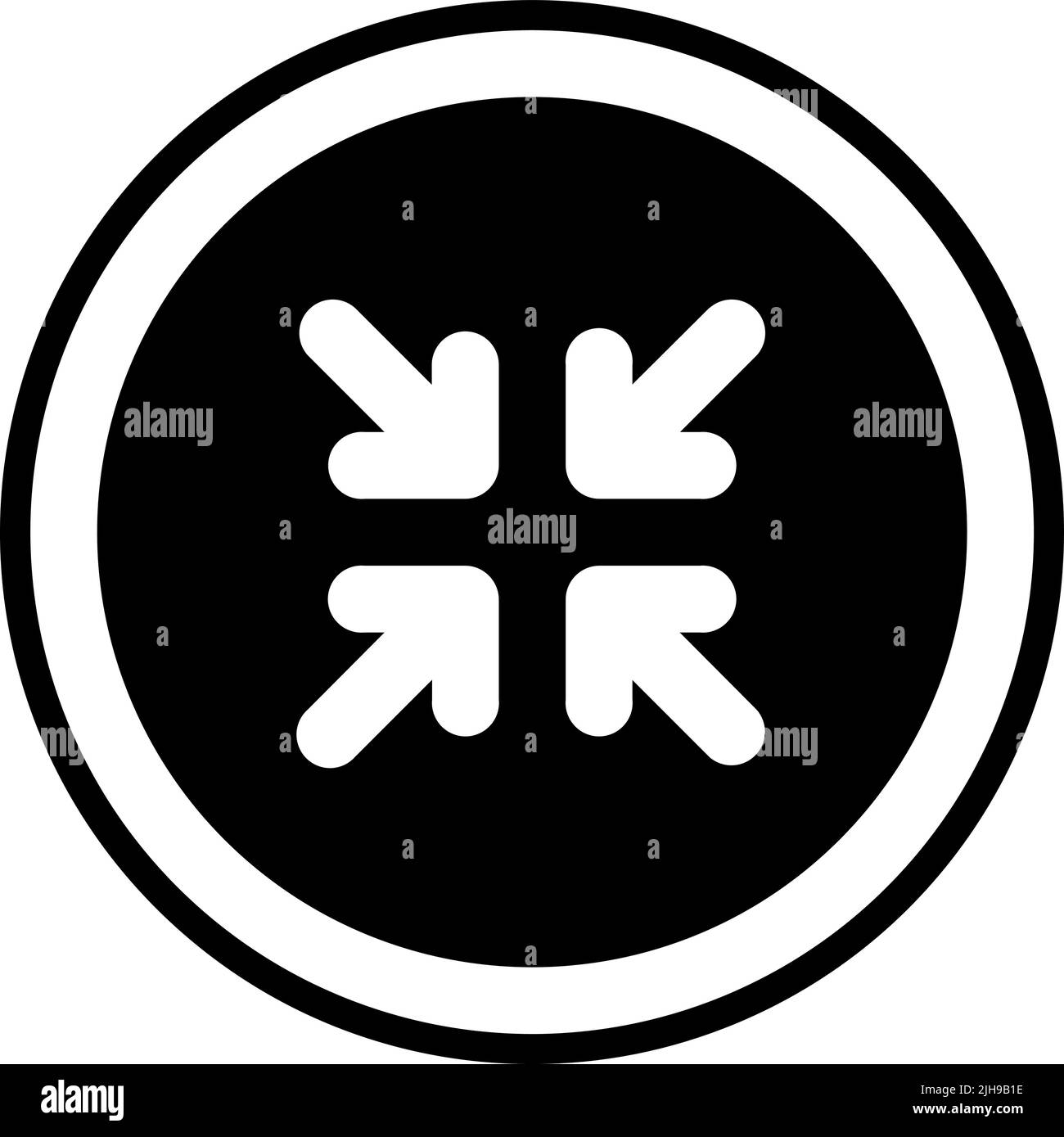 Minimize arrow Black and White Stock Photos & Images - Alamy