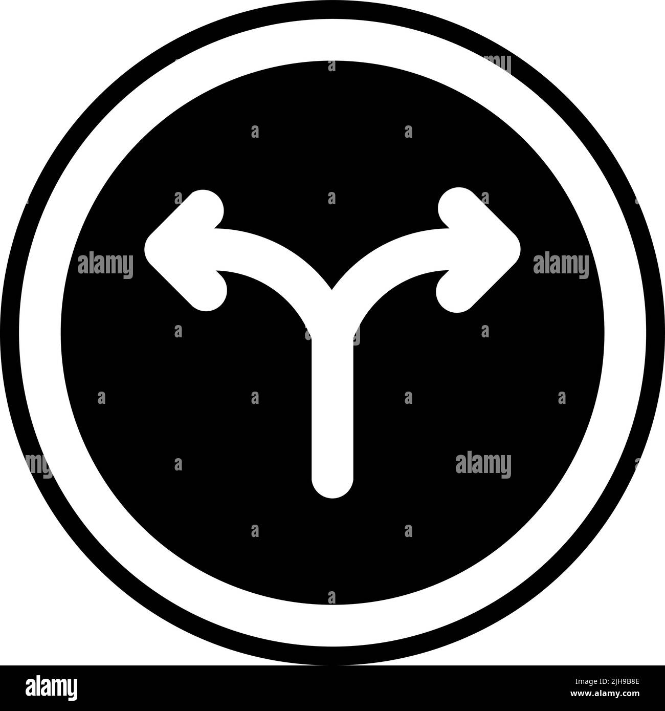 Arrow two way Stock Vector Image & Art - Alamy