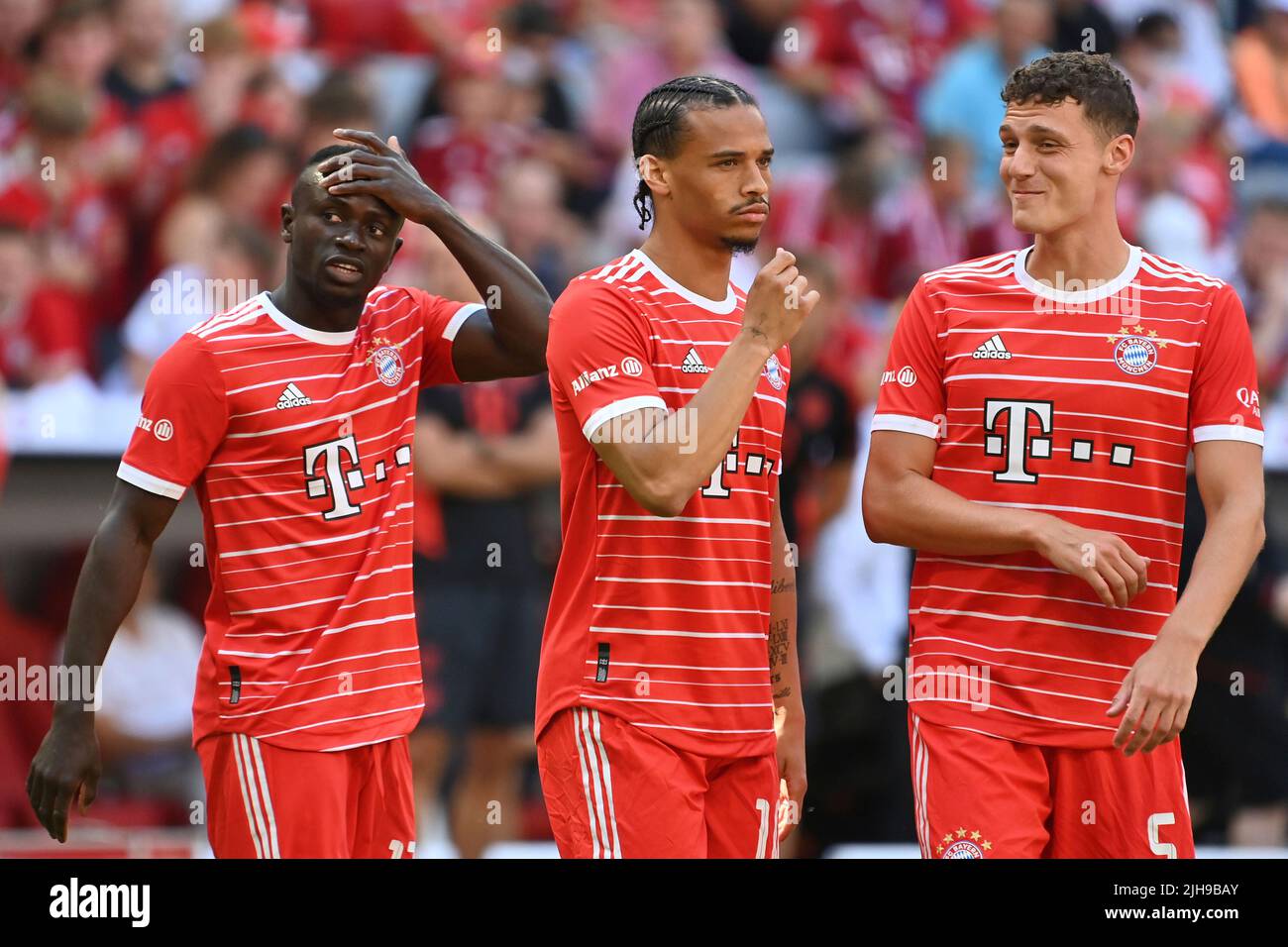 Munich, Deutschland. 16th July, 2022. From left: Sadio MANE (FC Bayern ...
