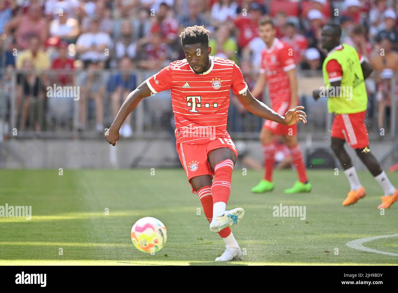 Munich, Deutschland. 16th July, 2022. Alphonso DAVIES (FC Bayern Munich), action, single action ...