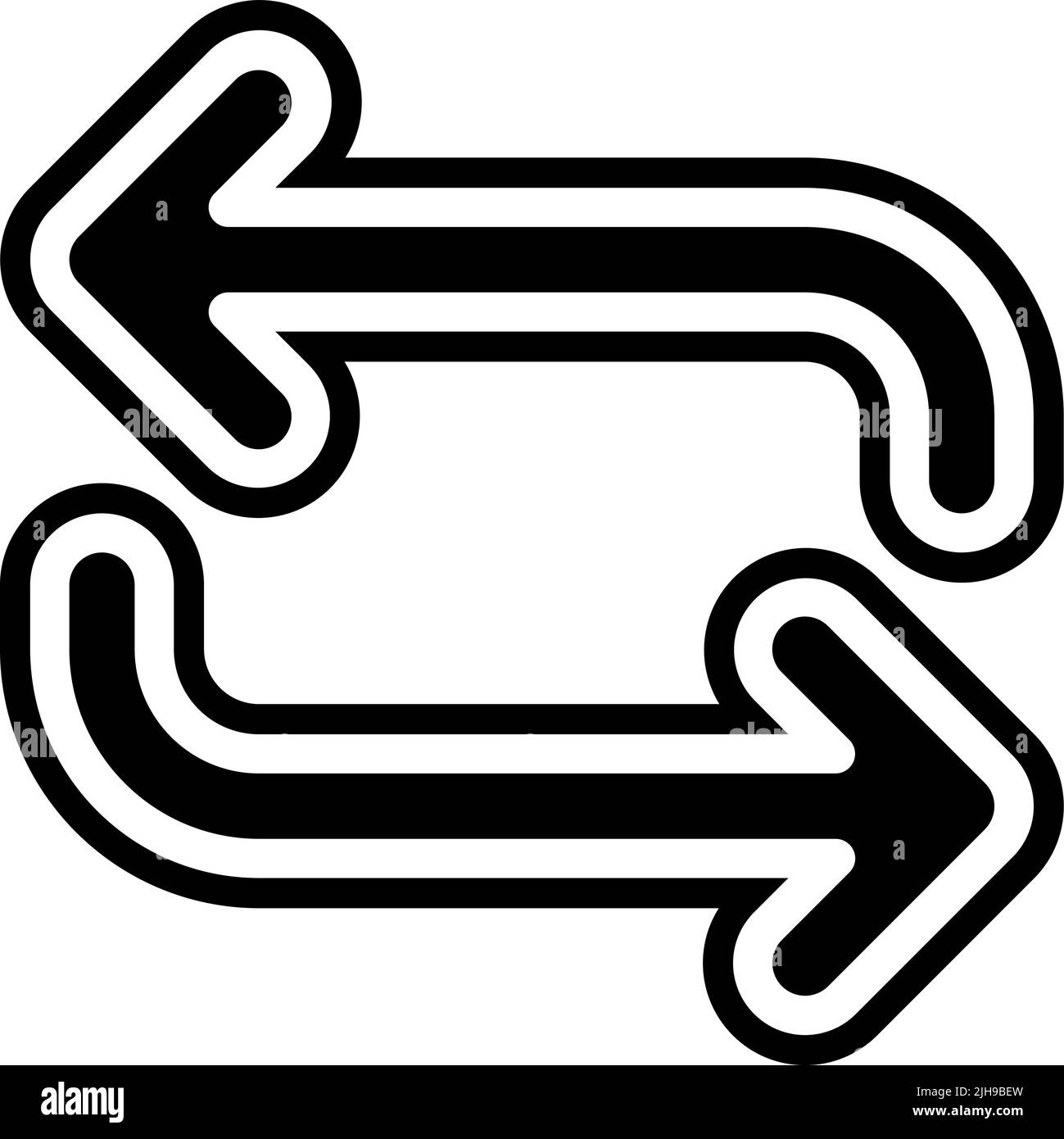 Arrow repeat Stock Vector Image & Art - Alamy