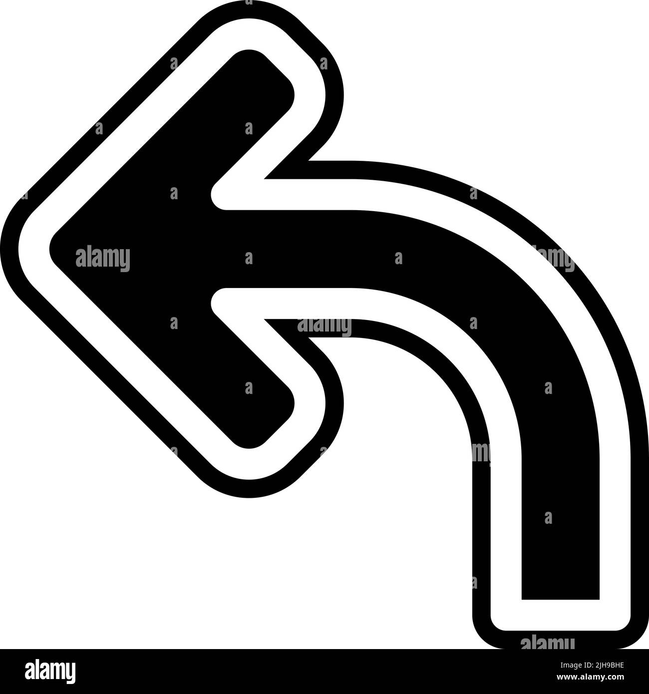 Arrows turn left Stock Vector Image & Art - Alamy