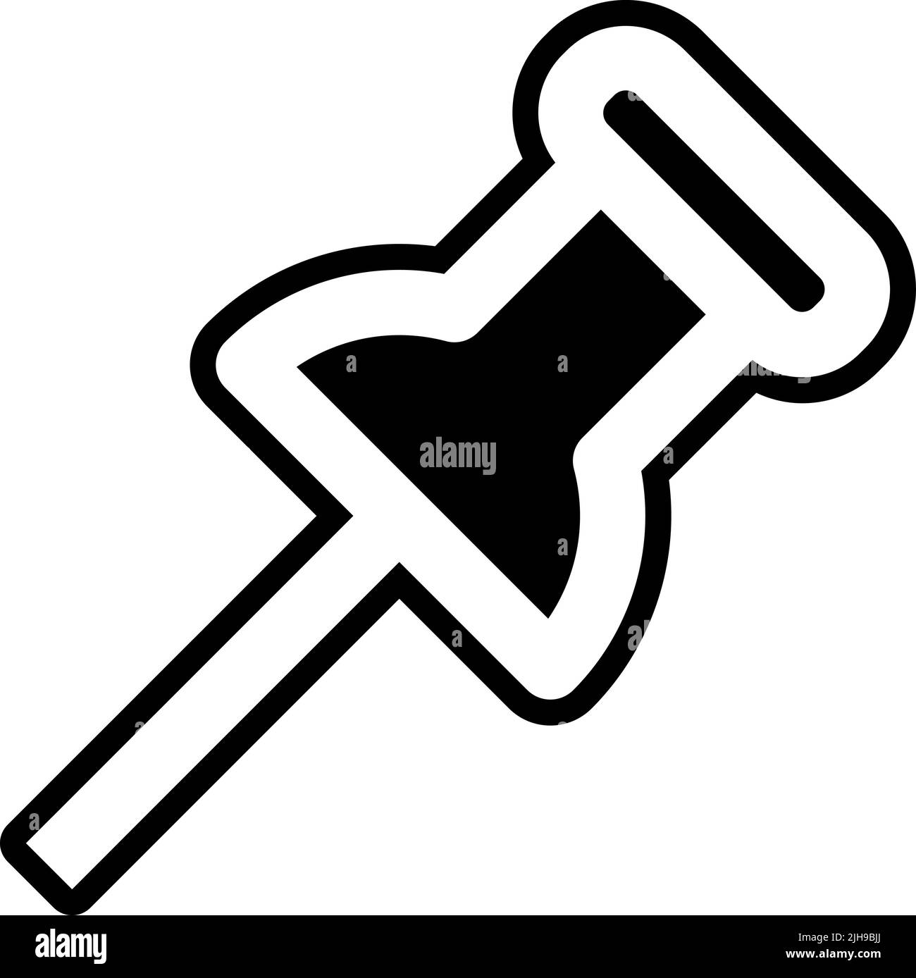 Basic ui push pin Stock Vector Image & Art - Alamy