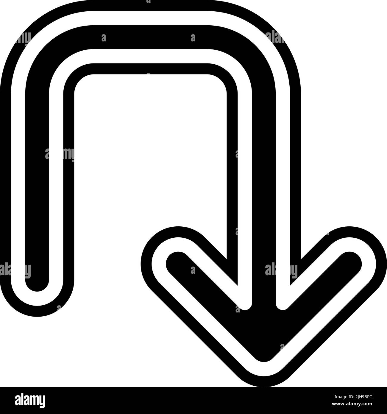 Arrow return Stock Vector Image & Art - Alamy