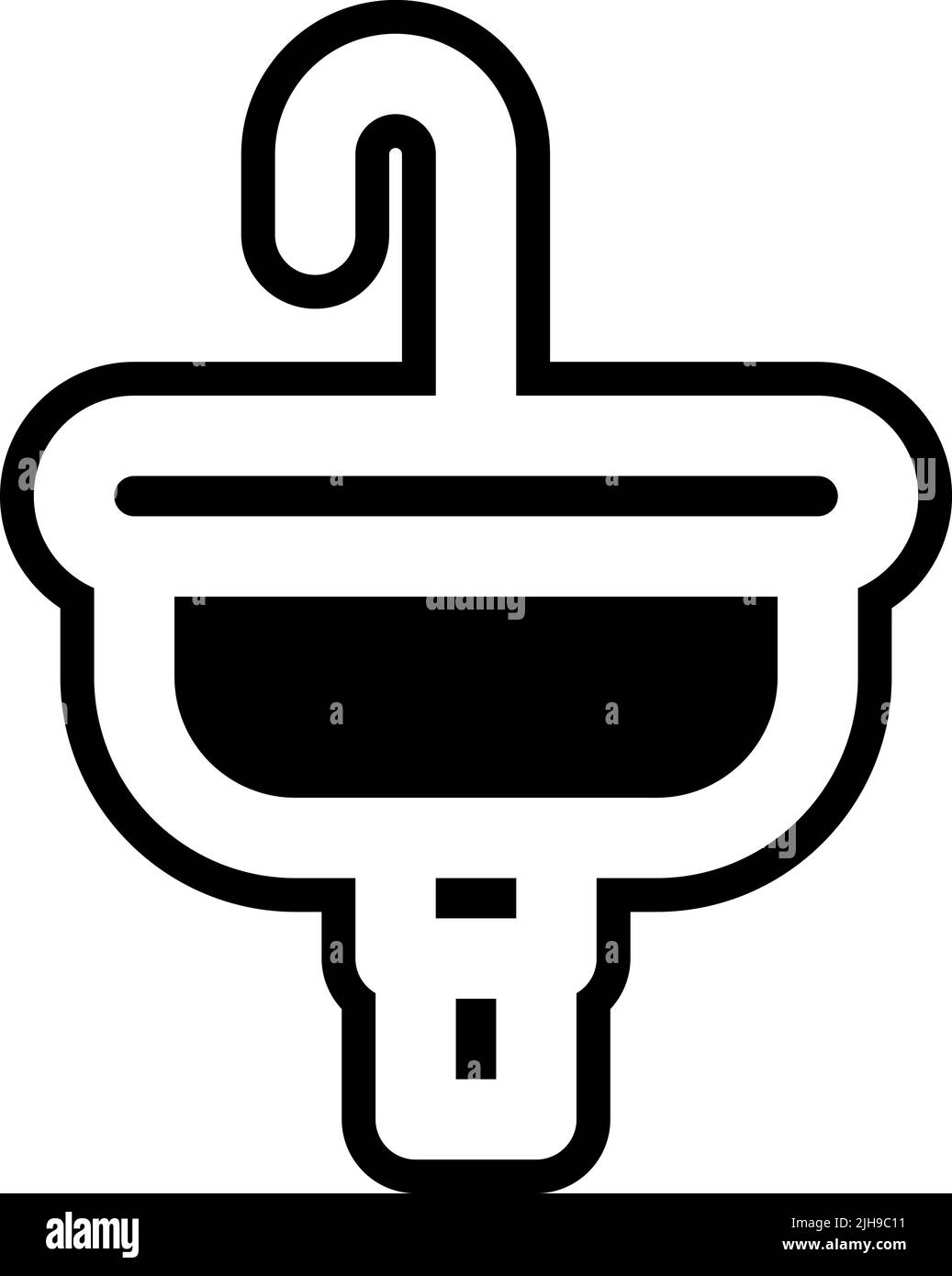 Bathroom white porcelain washbasin Stock Vector Images - Alamy