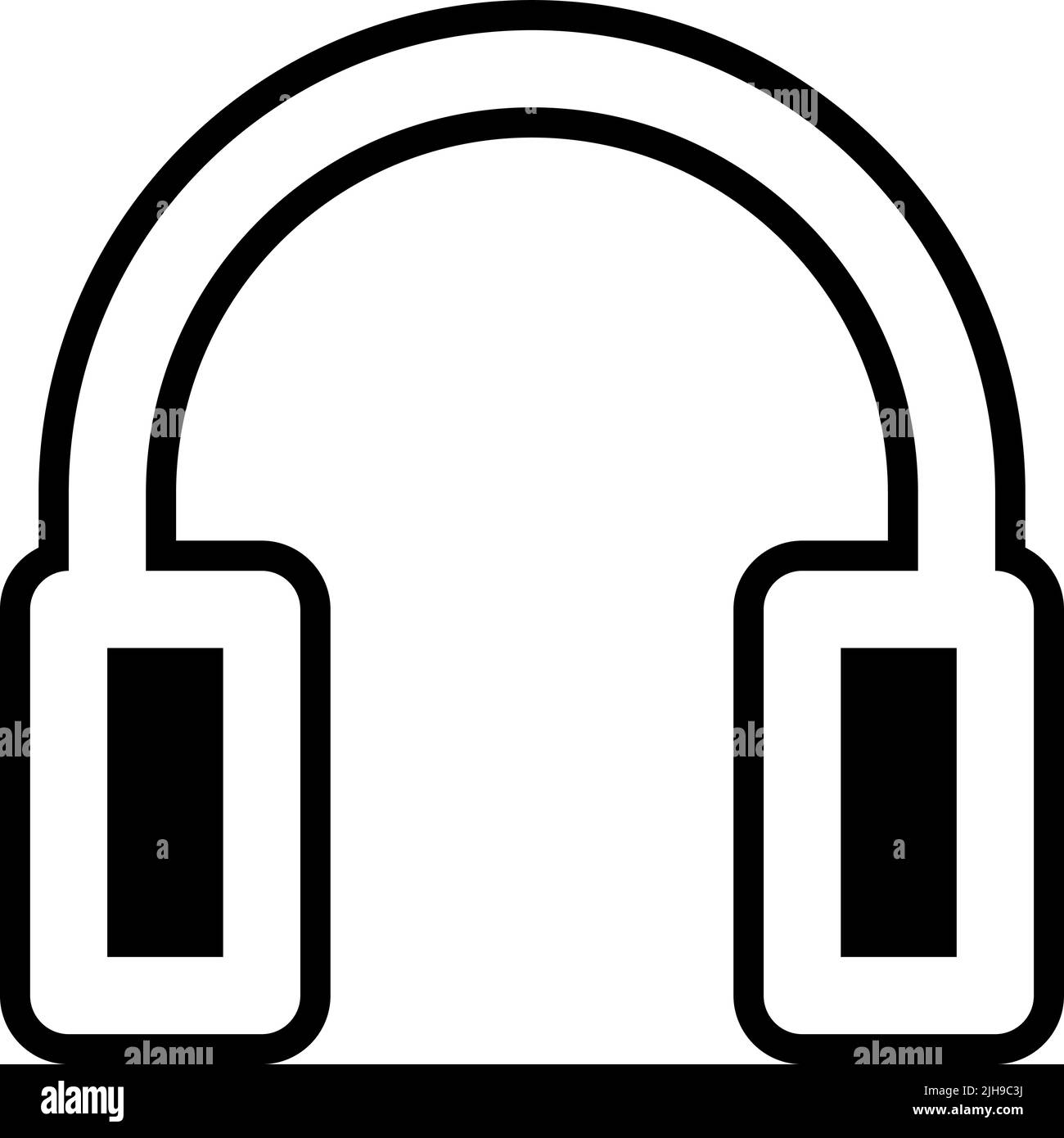 Basic ui headphone Stock Vector Image & Art - Alamy