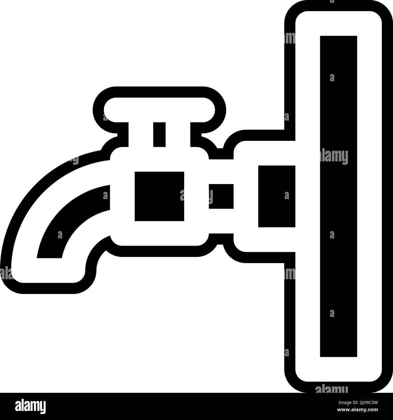 Bathroom water tap Stock Vector Image & Art - Alamy