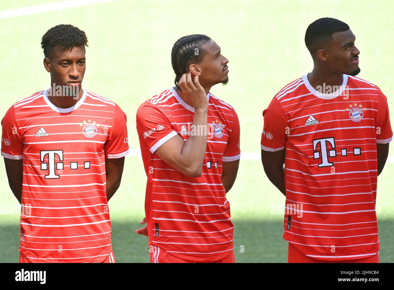 Munich, Deutschland. 16th July, 2022. From left: Kingsley COMAN (FC ...