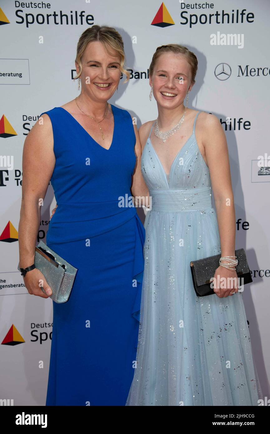 Wiesbaden, Deutschland. 16th July, 2022. Hilde GERG, former skier, with ...