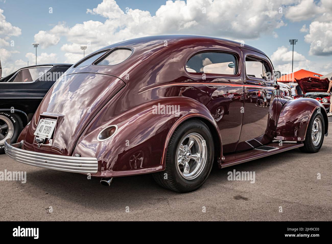 1940 vintage car rear view hi-res stock photography and images - Alamy