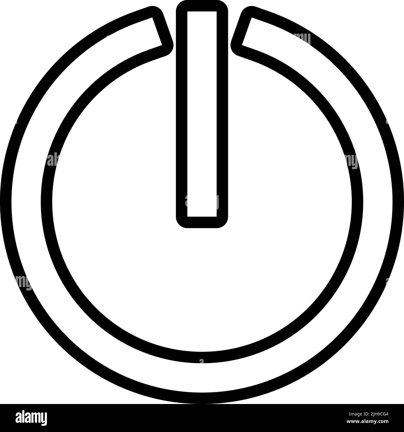 Basic ui power off Stock Vector Image & Art - Alamy