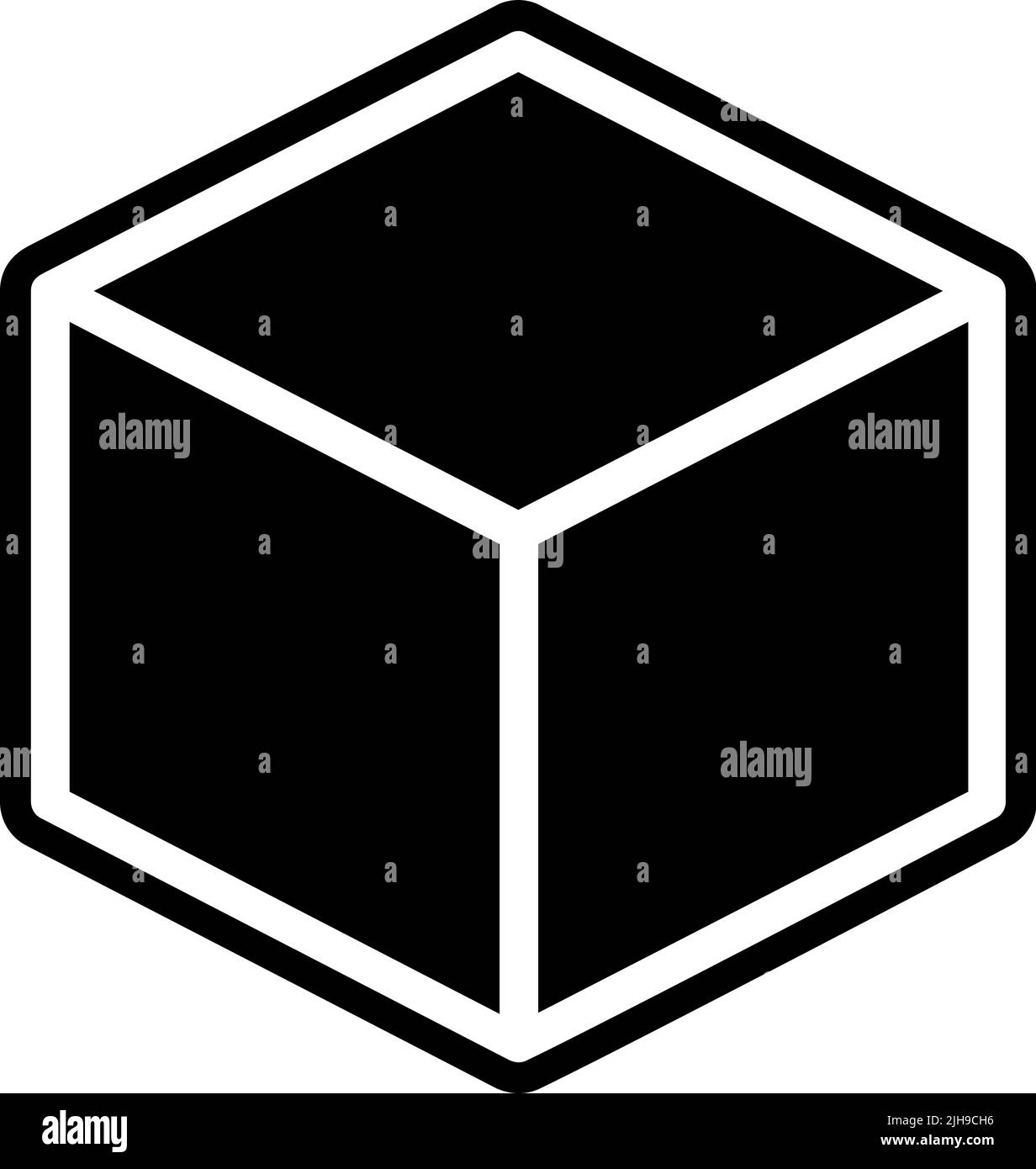 Computer monitor cube on Stock Vector Images - Alamy