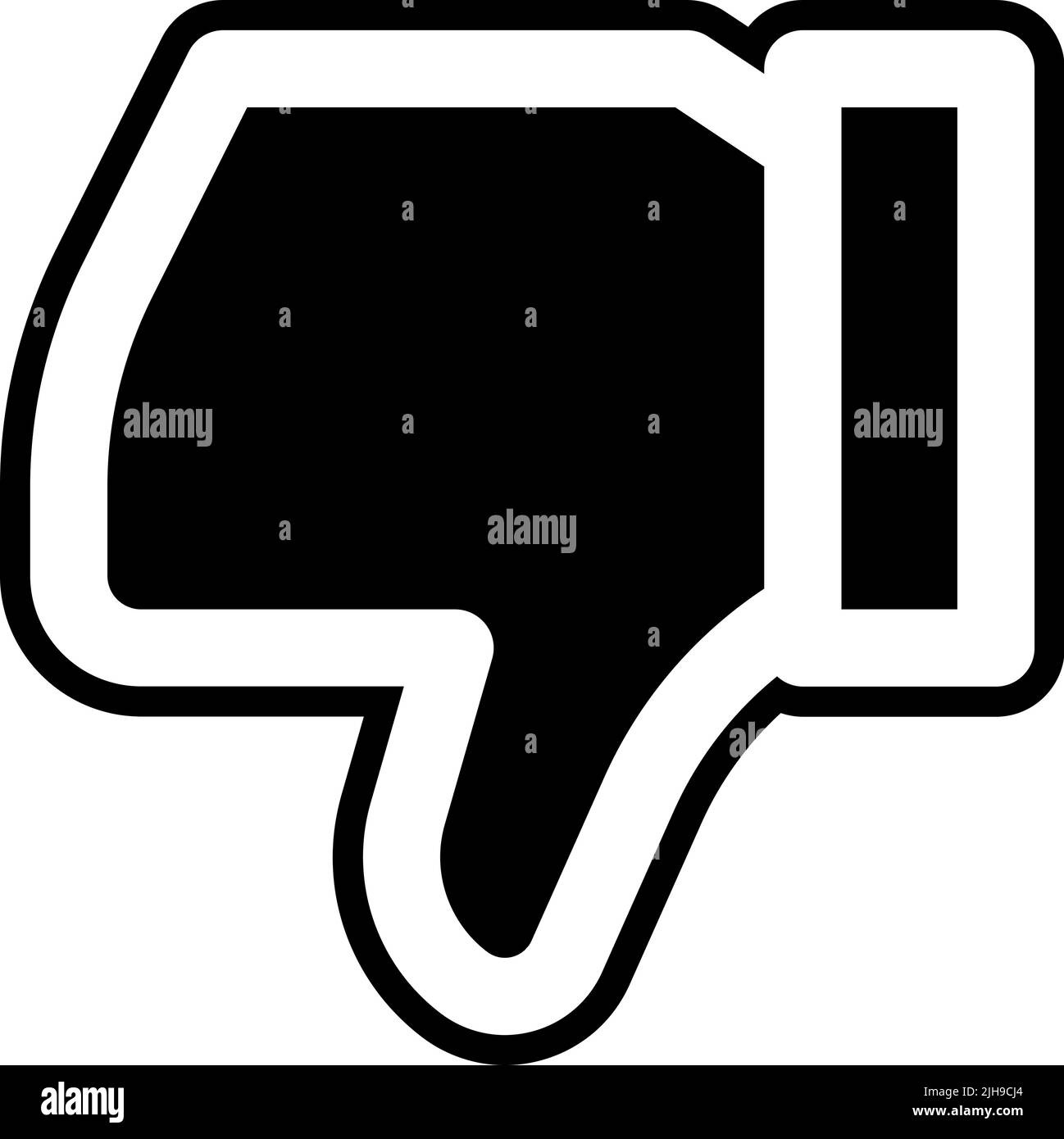 Basic ui dislike Stock Vector Image & Art - Alamy