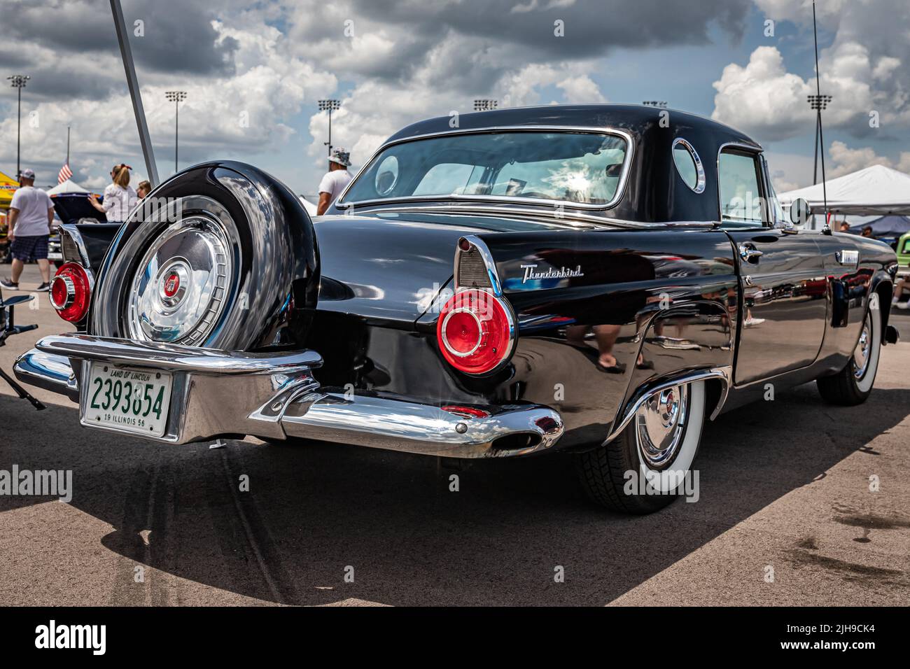 Lebanon, TN - May 14, 2022: Low perspective rear corner view of a 1956 ...
