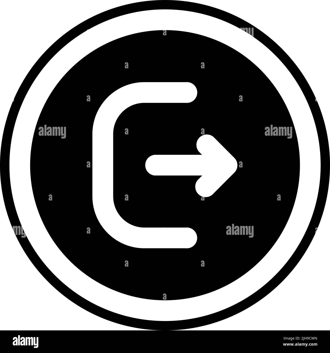 Arrow login Stock Vector Image & Art - Alamy