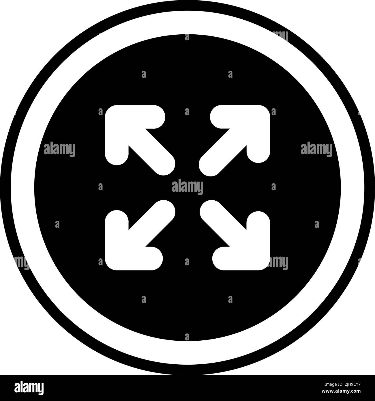 Diverge arrows Stock Vector Images - Alamy