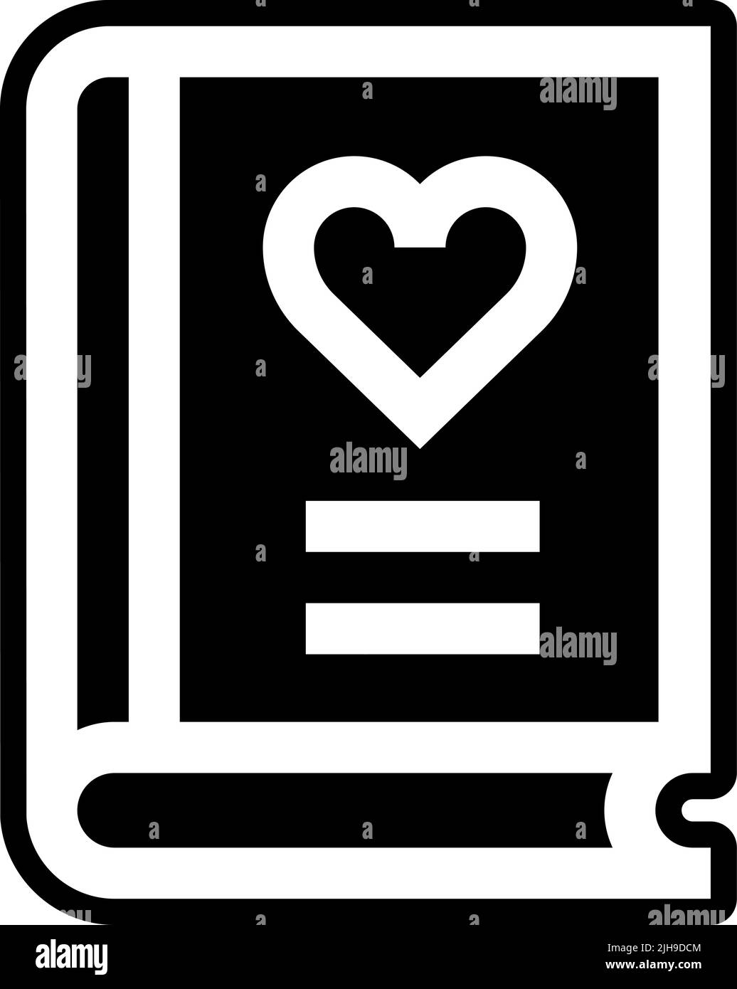 Book heart bookmark Black and White Stock Photos & Images - Alamy