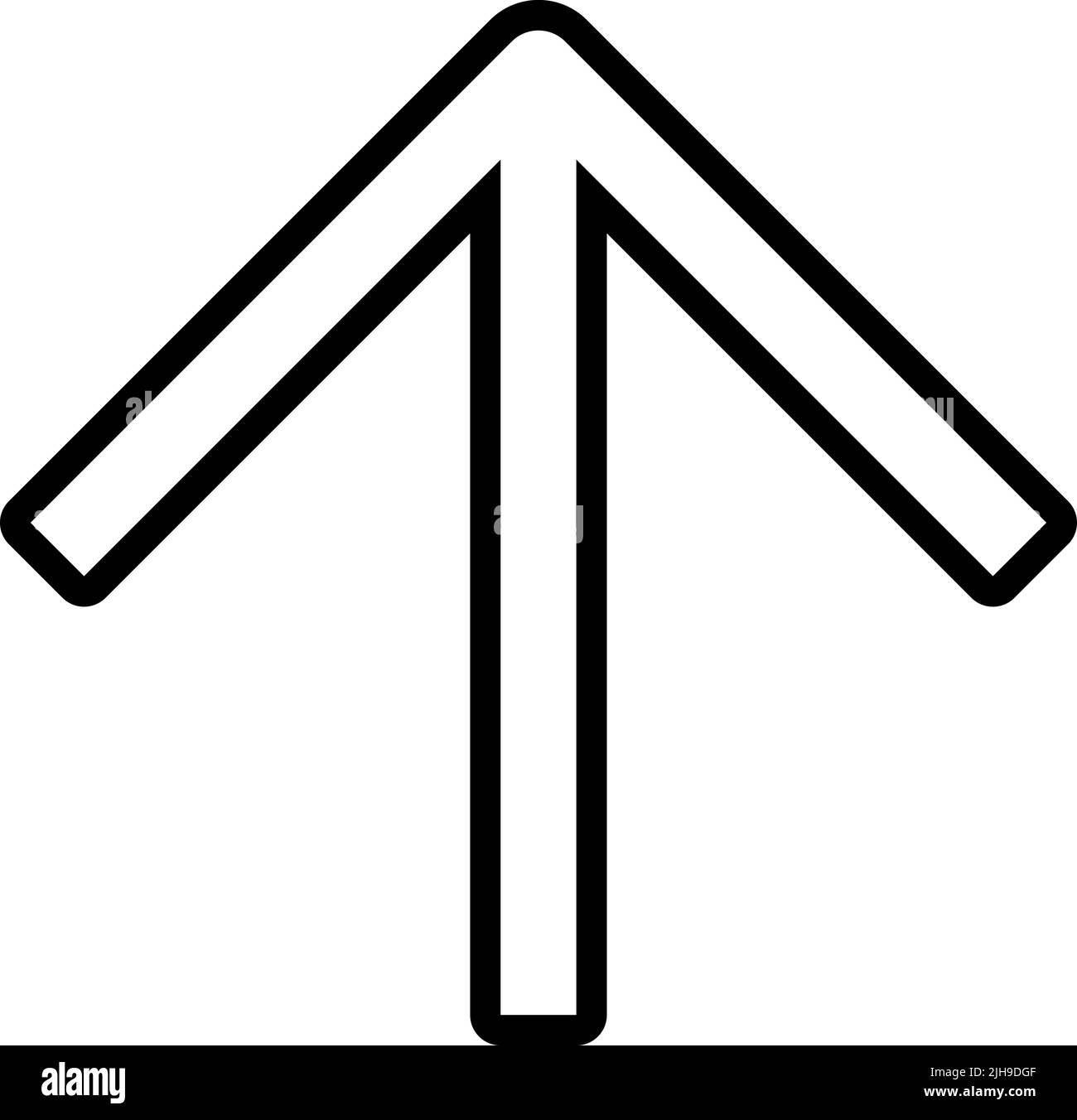 Basic ui up arrow Stock Vector Image & Art - Alamy