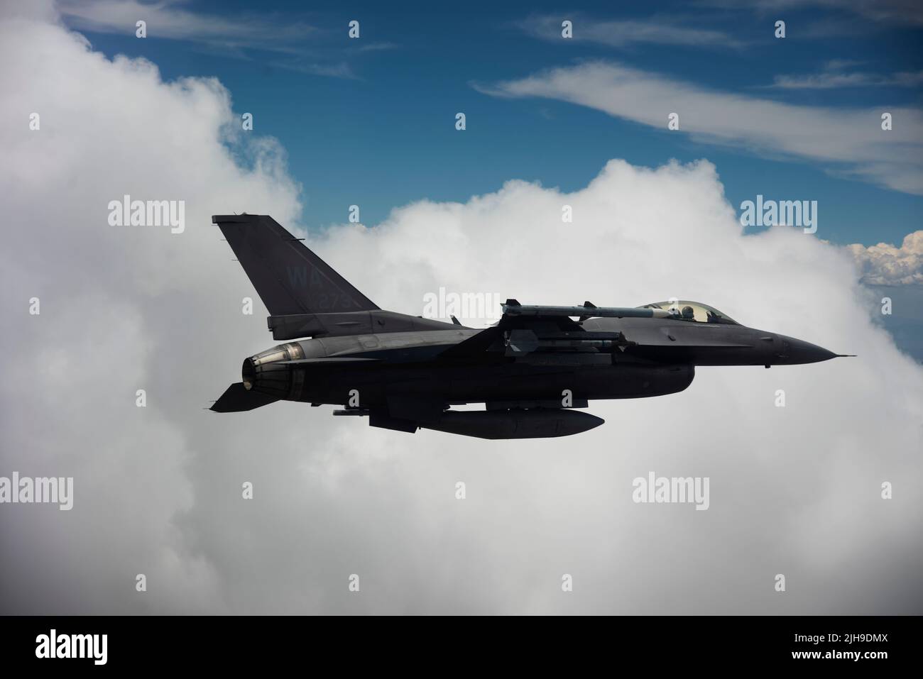 An F-16C Fighting Falcon, assigned to the U.S. Air Force Weapons School ...