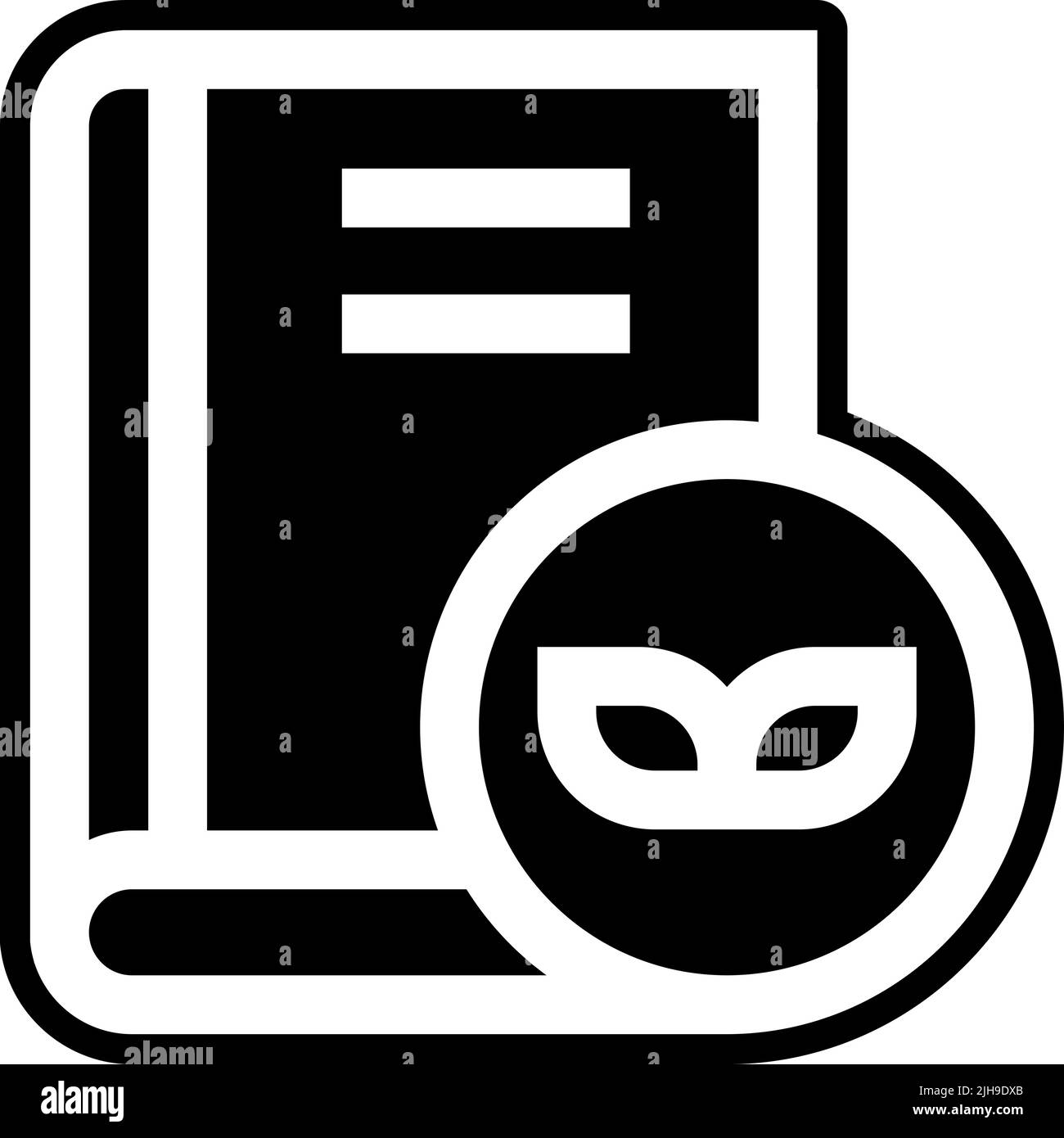 Books logo icon flat vector Black and White Stock Photos & Images - Alamy