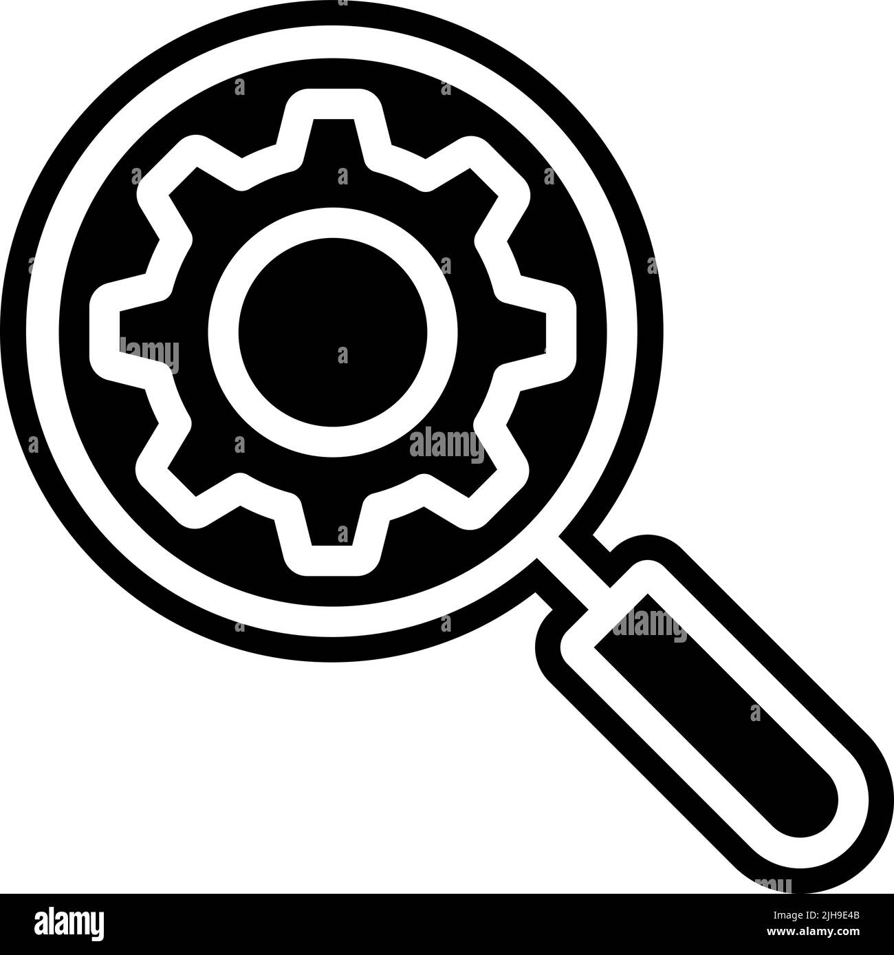Illustration mobile app optimization gear Stock Vector Images - Alamy