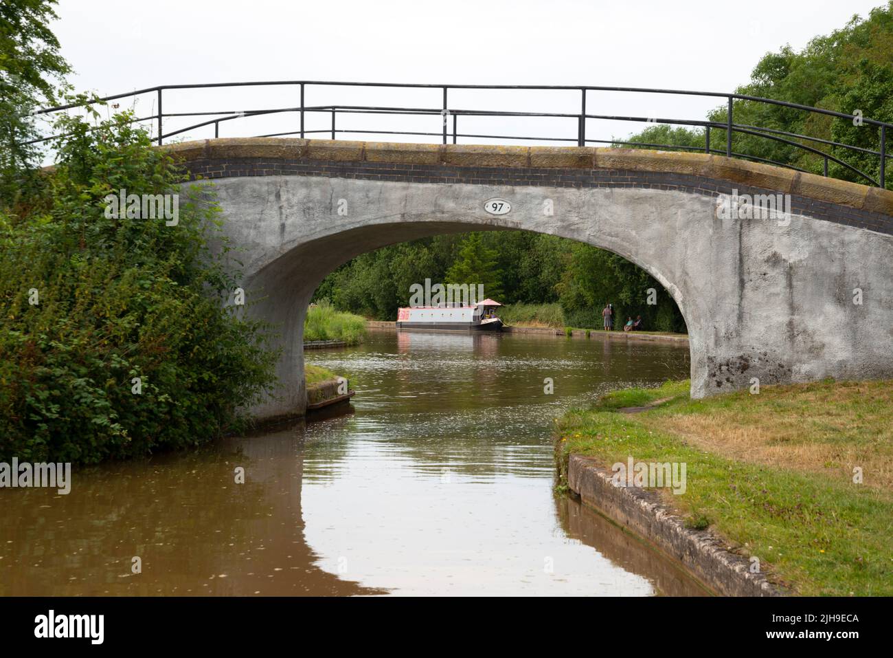 Bridge near the entrance to the Hurleston locks at the beginning of the ...
