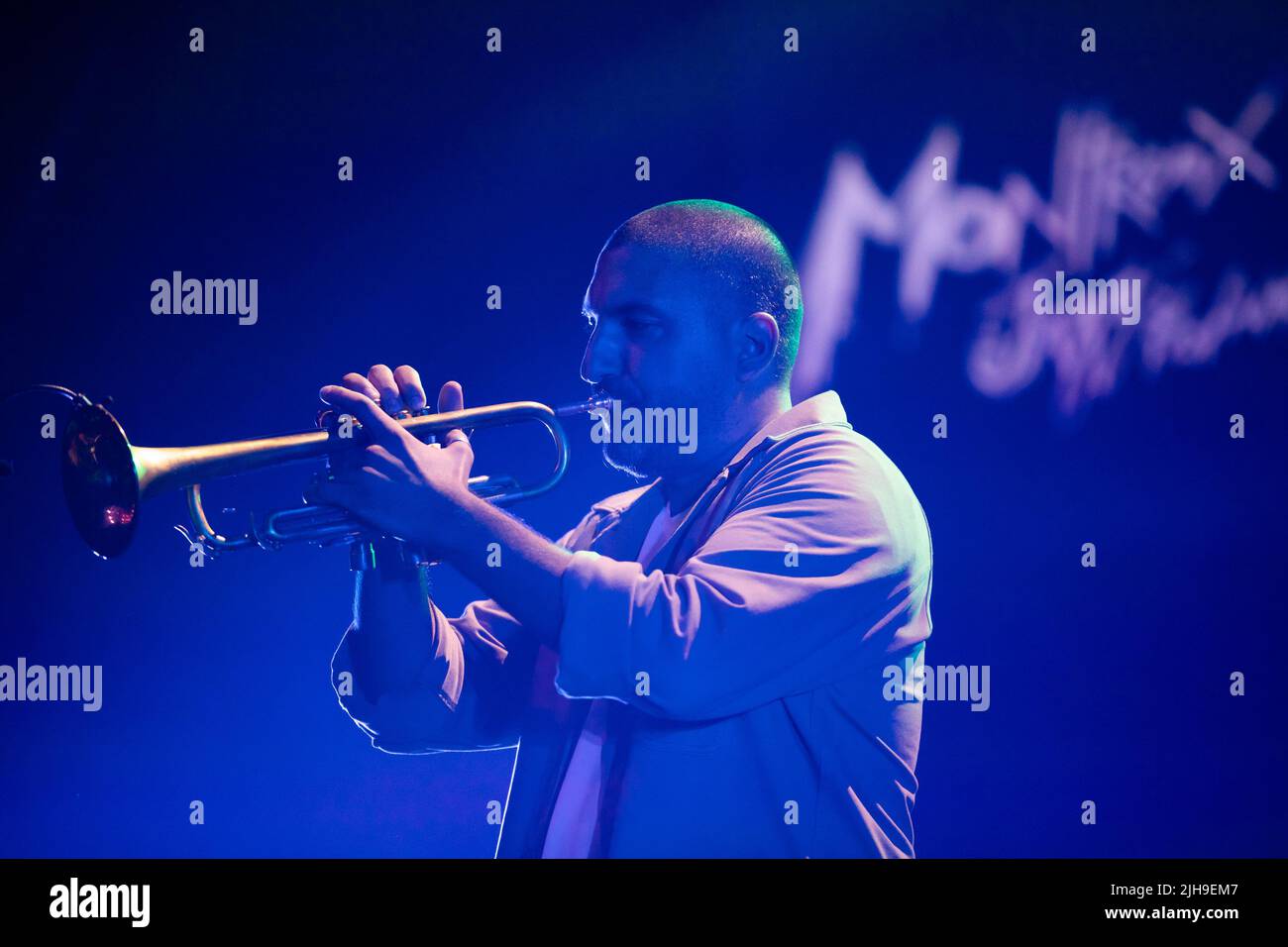 July 14, 2022, Montreux, Lake Geneva, Switzerland: Ibrahim Maalouf ...