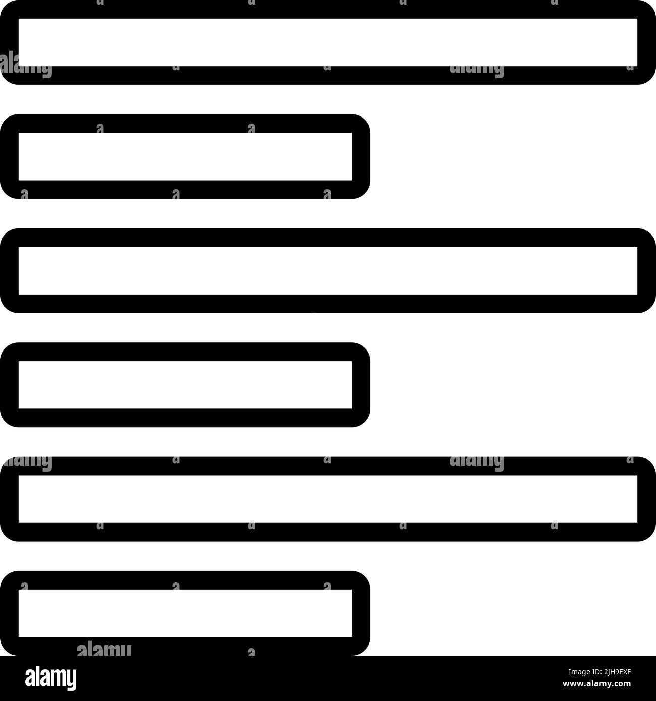 Basic ui left alignment Stock Vector Image & Art - Alamy