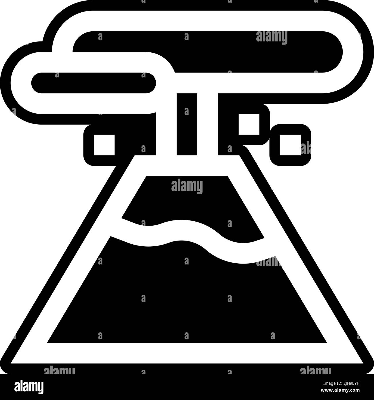 Volcano national park Stock Vector Images - Alamy