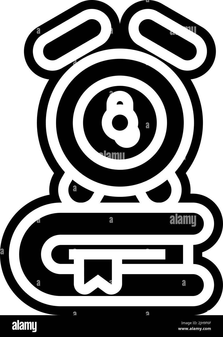 Alarm outline hand drawn Black and White Stock Photos & Images - Alamy