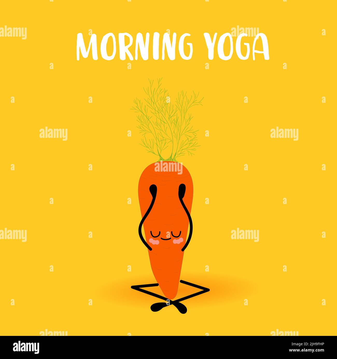 yoga vegetables. Healthy lifestyle. Sports and vegetarianism. Carrot ...