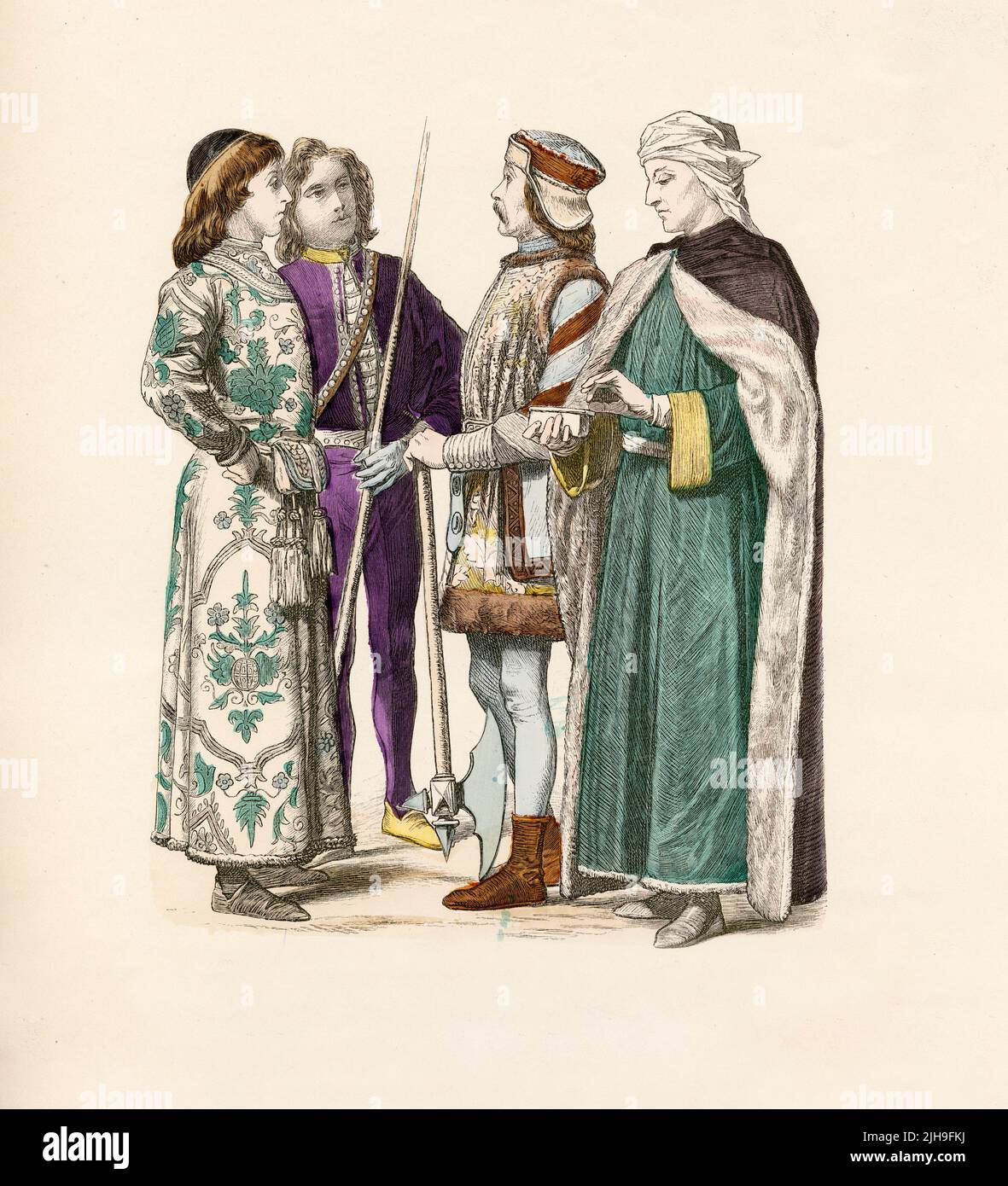 Italian Men, (mid-1400's), Apothecary (early 1400's), Italy, 15th ...