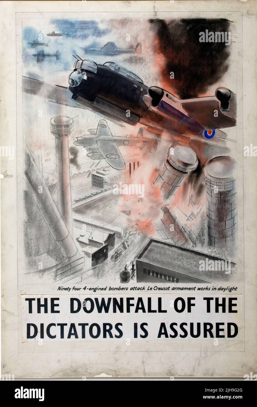The downfall of the dictators is assured, Ninety four 4-engined bombers ...