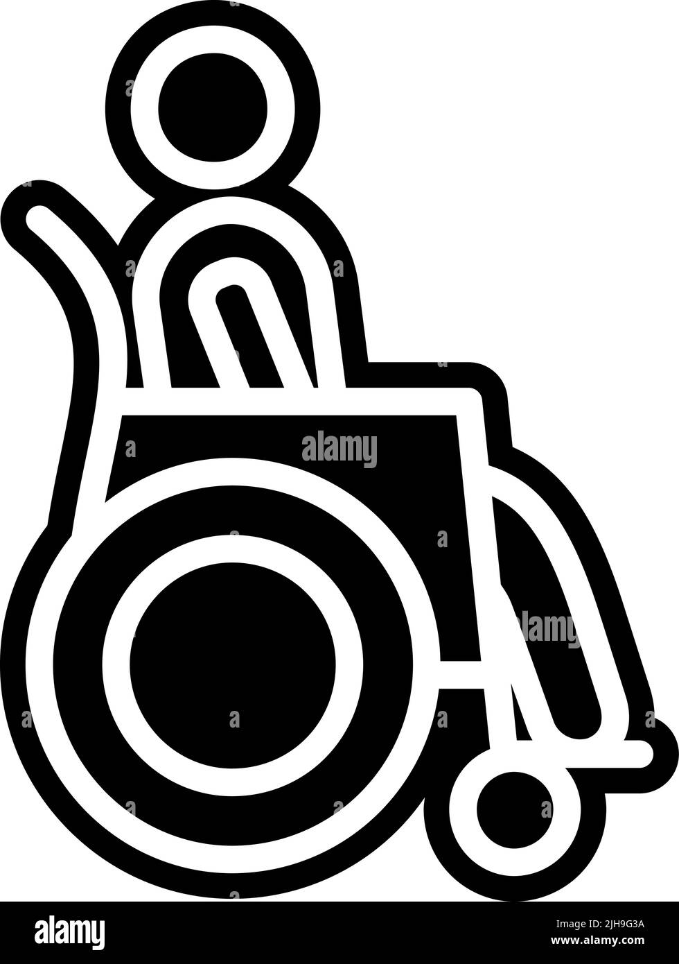 Disabled work sign Cut Out Stock Images & Pictures - Alamy