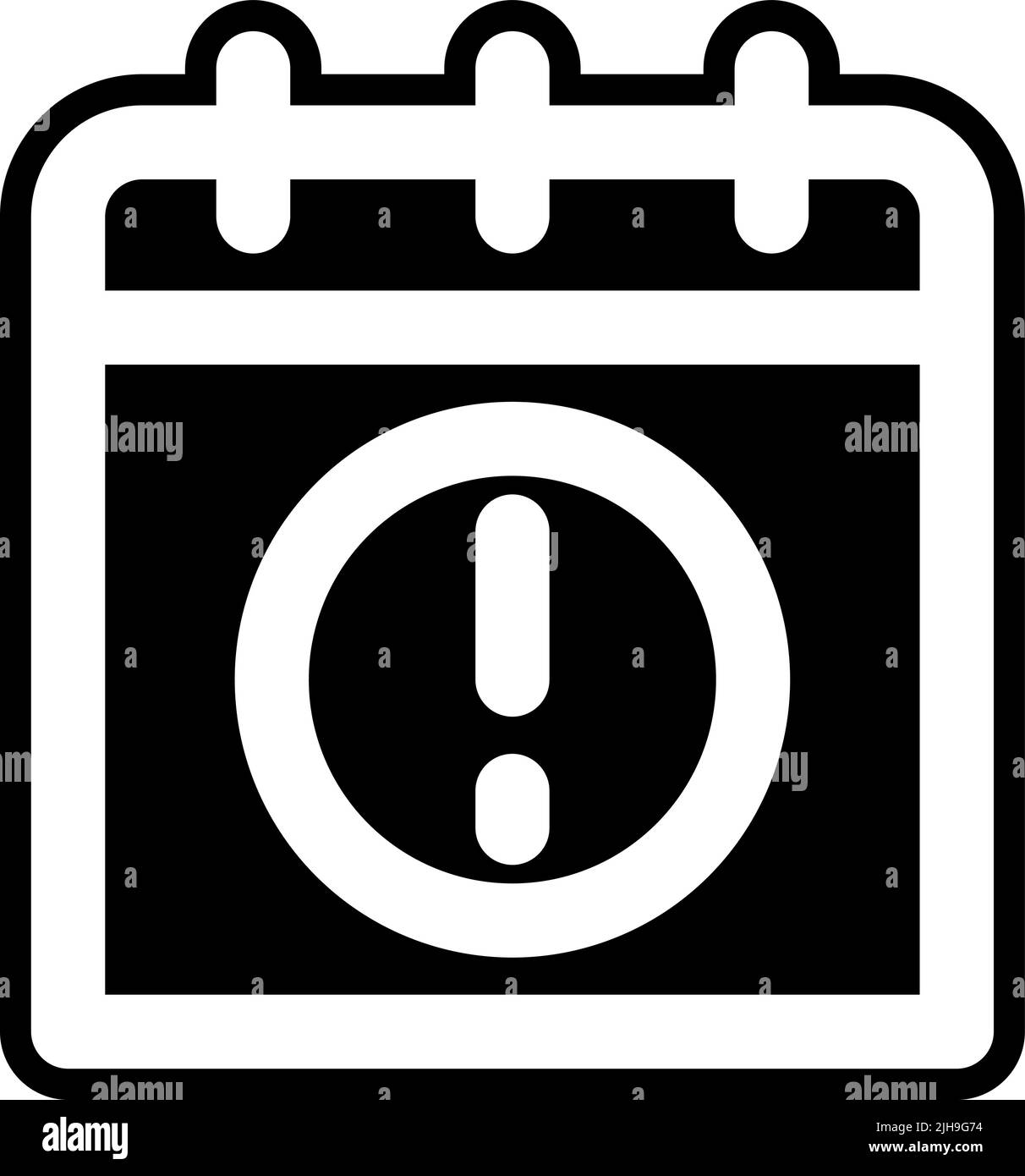 Calendar warning Stock Vector Image & Art - Alamy