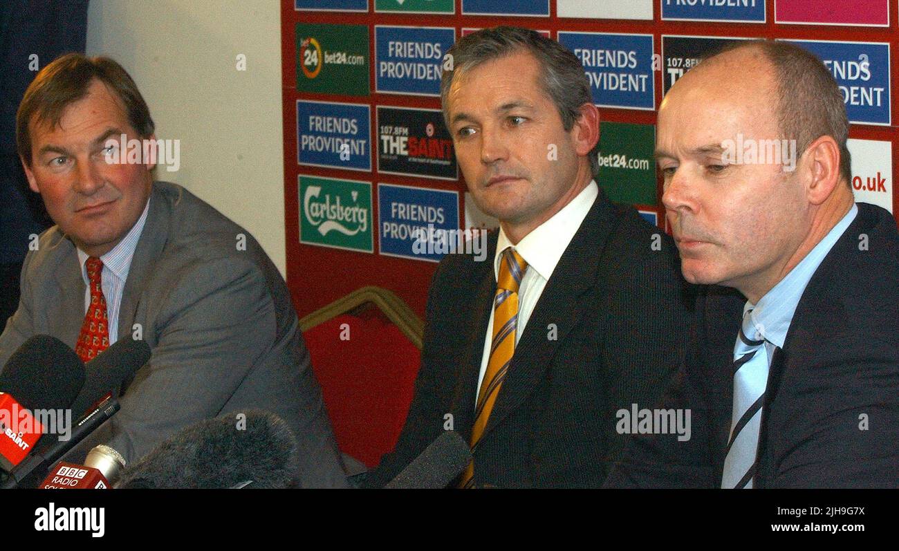 CHAIRMAN RUPERT LOWE AND SOUTHAMPTON'S NEW MANAGEMENT TEAM GEORGE ...