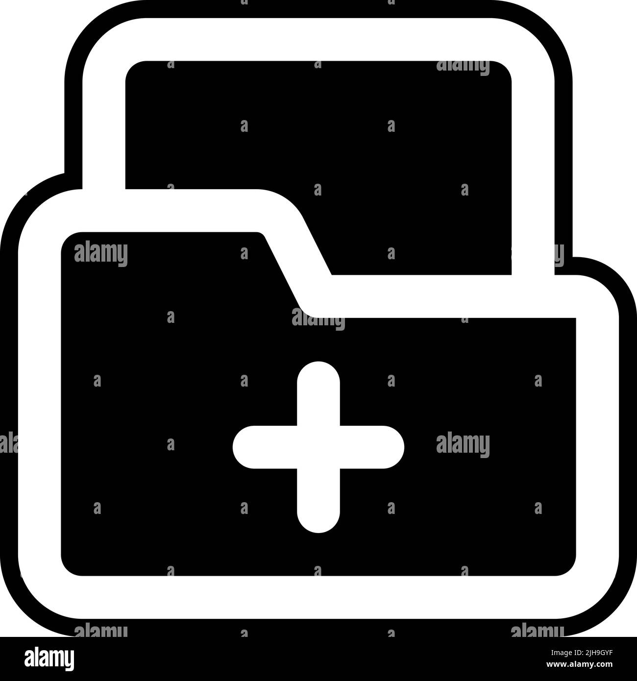 File and folders add folder Stock Vector Image & Art - Alamy