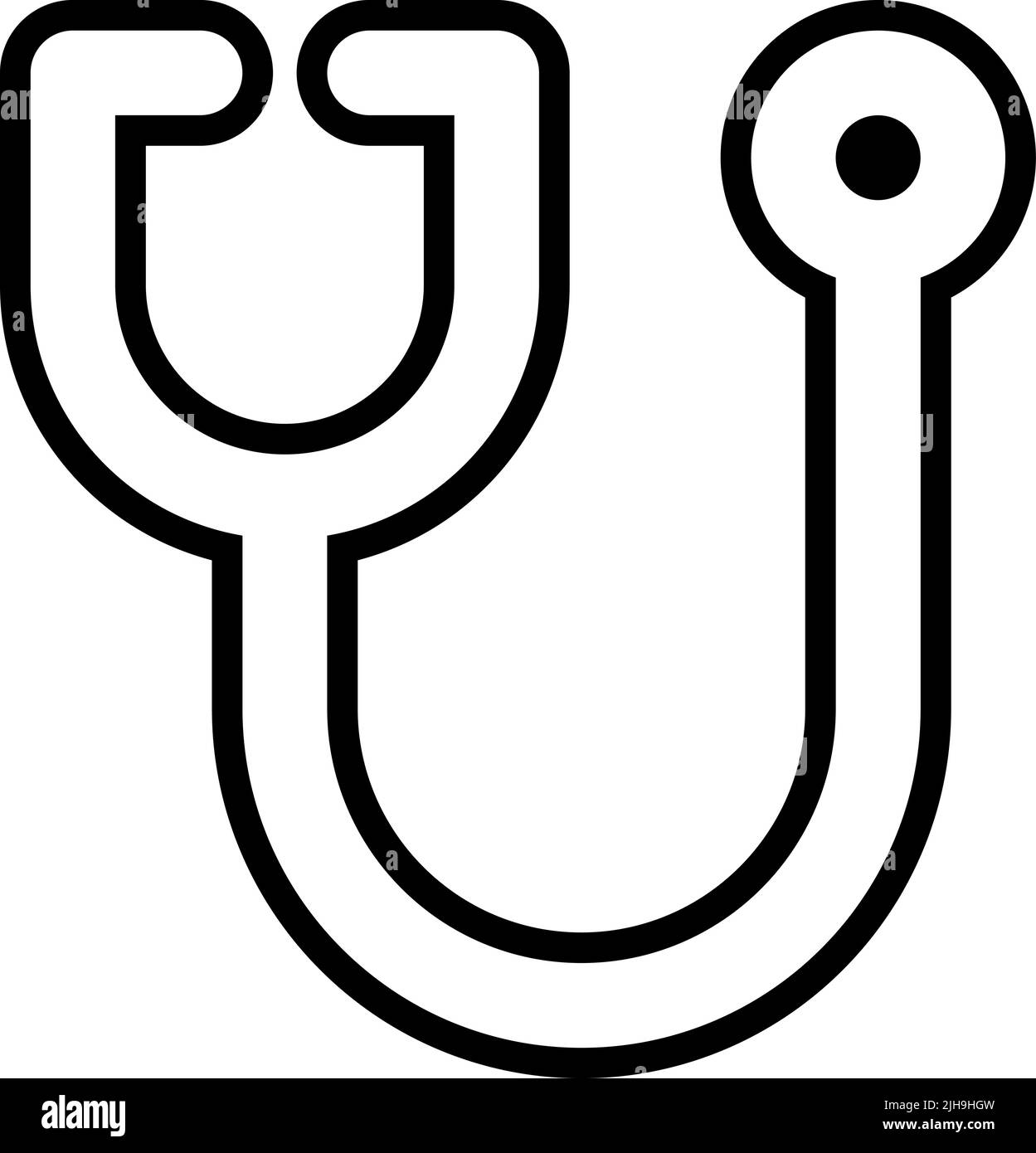 Long stethoscope design Black and White Stock Photos & Images - Alamy
