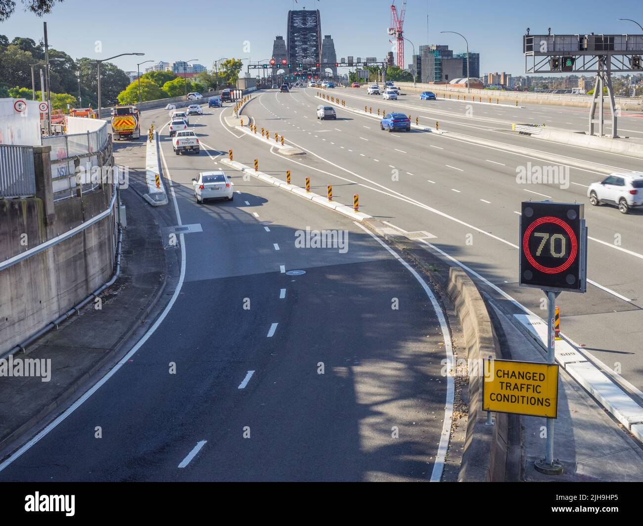Movable lane markers hi-res stock photography and images - Alamy