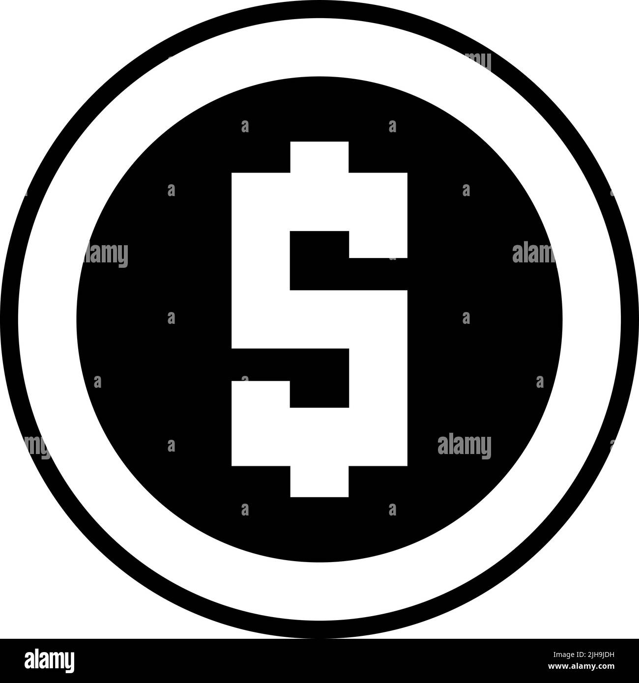 Finance and ecommerce coin Stock Vector Image & Art - Alamy