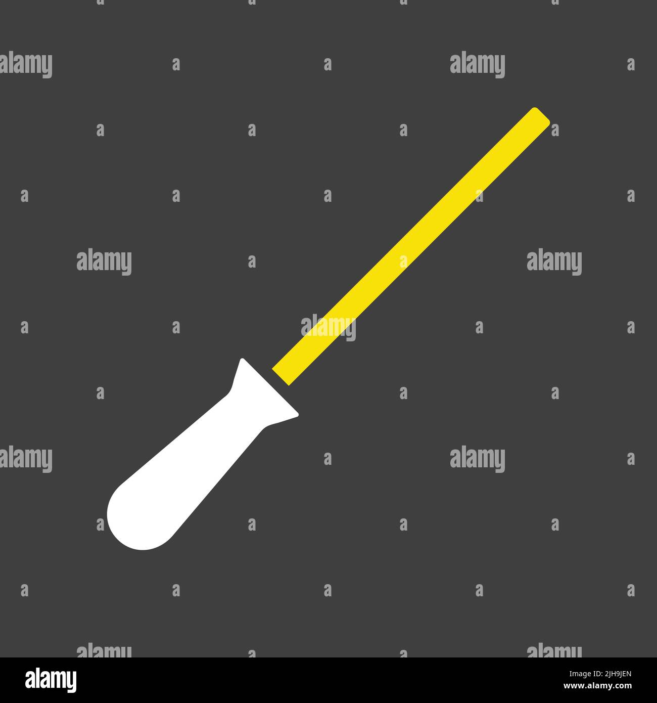 Knife sharpener vector glyph icon. Kitchen appliances. Graph symbol for ...