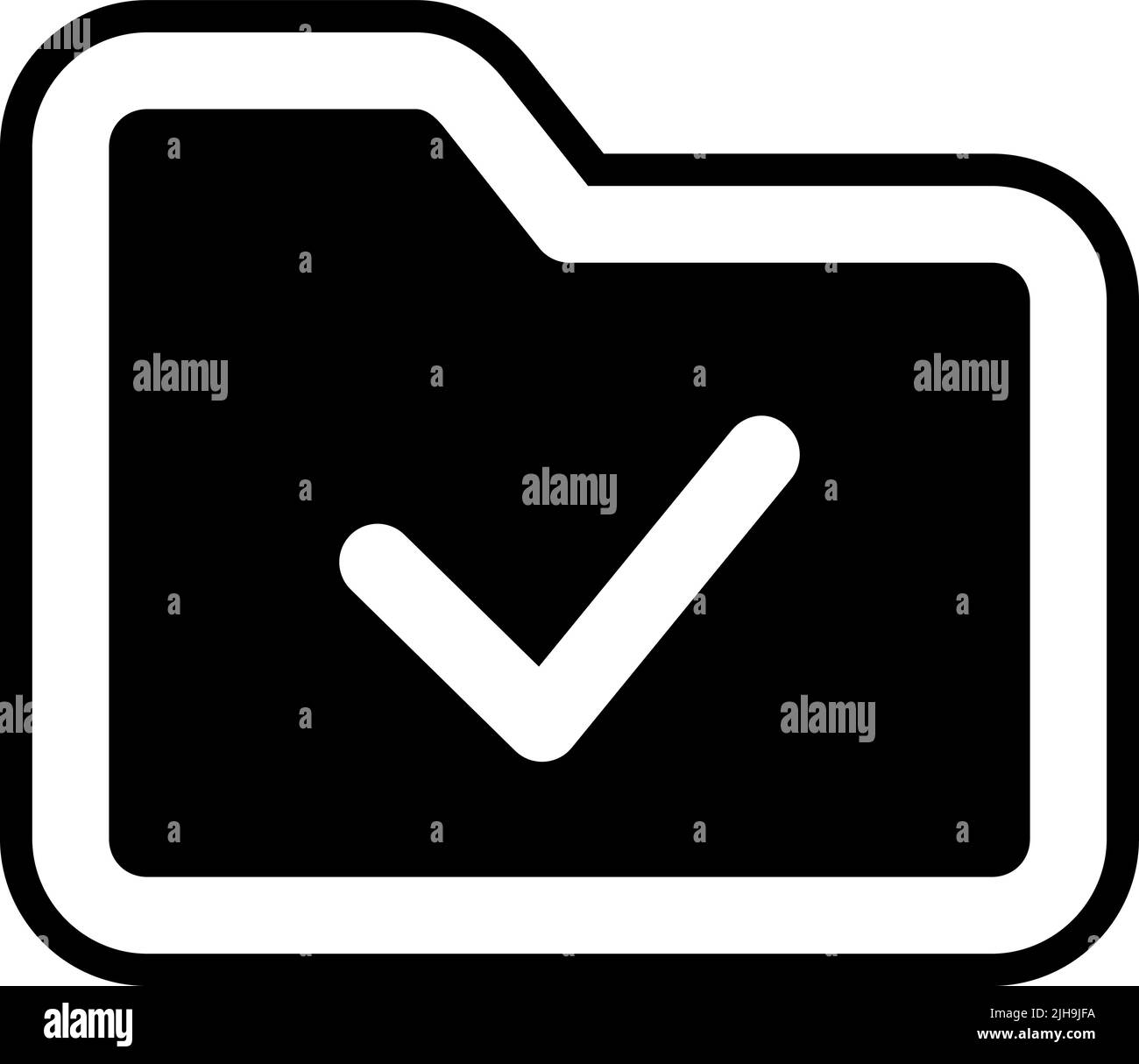 File and folders checkmark Stock Vector Image & Art - Alamy