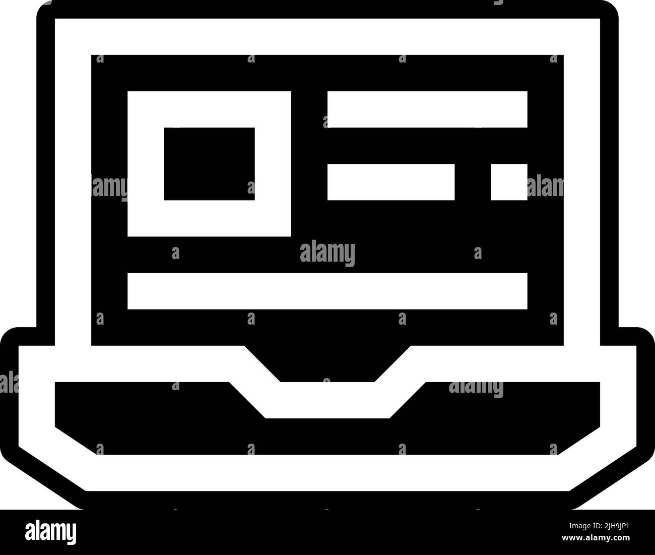 School children laptop work Stock Vector Images - Alamy