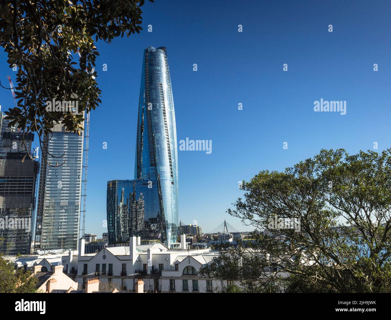The ultra-modern Crown Towers of Barangaroo tower over The Rocks ...